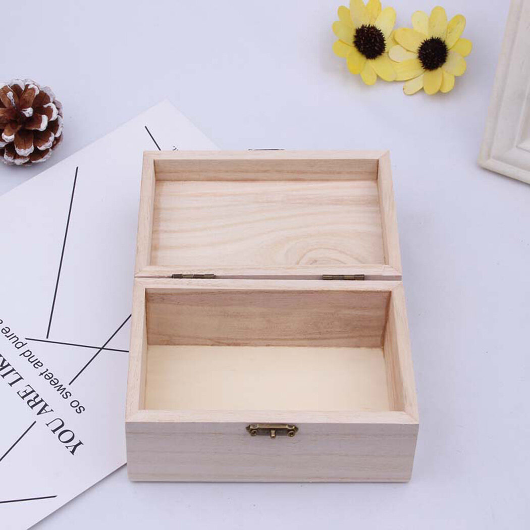 Large Wooden Storage Boxes / Plain Wood / Box With Lid / Crate Trunk ...