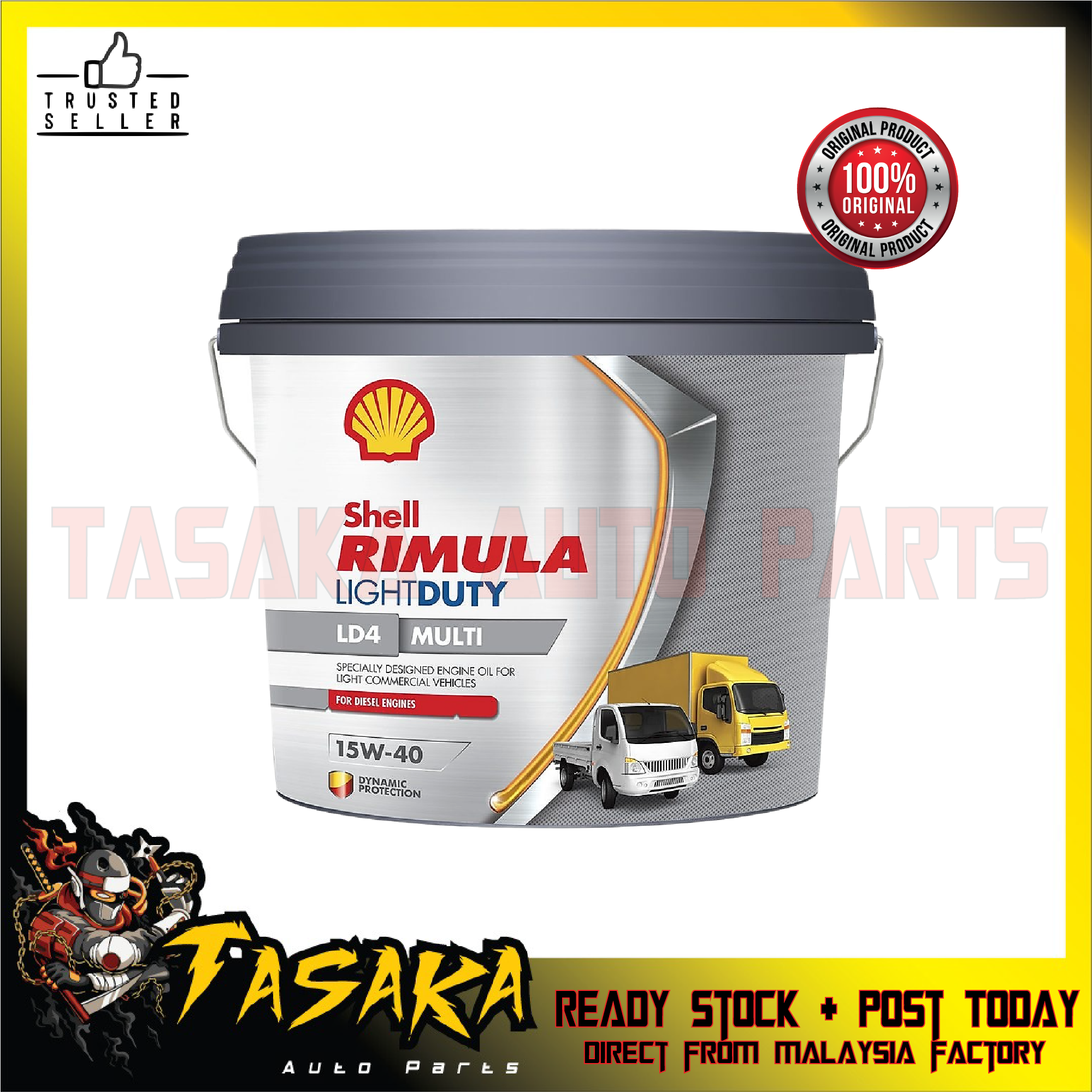 SHELL RIMULA LIGHT DUTY LD4 MULTI 15W40 7.5L | Lazada