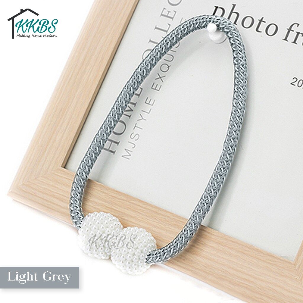 KKBS CURTAIN Pearlie Tali Pengikat Langsir Bermagnet Design Mutiara ...