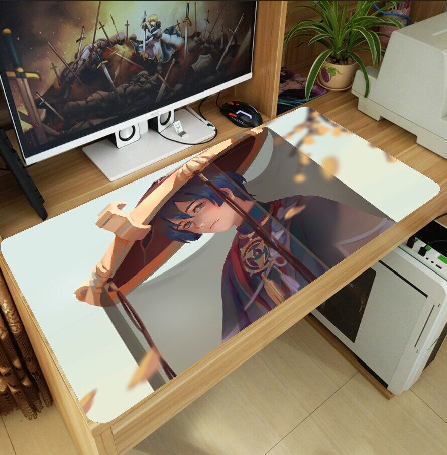 Game Anime Scaramouche Genshin Impact Mouse Pad Thicken Laptop Gaming ...