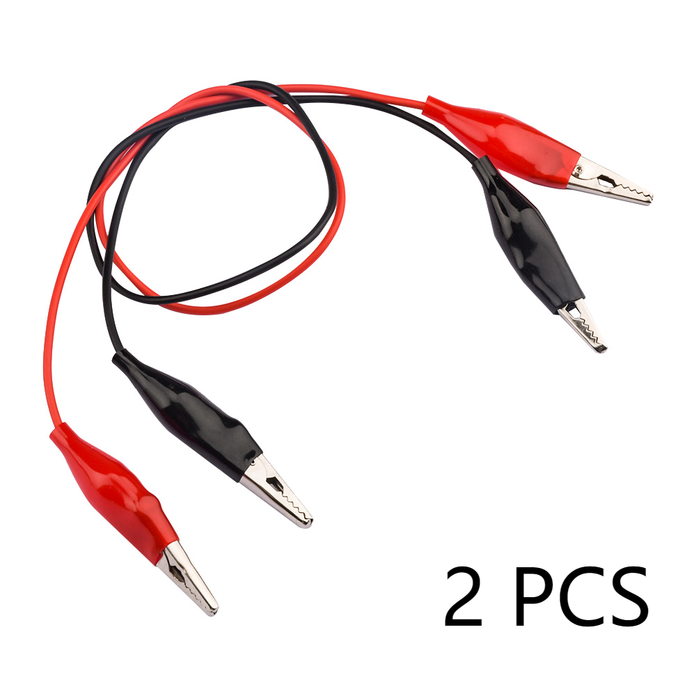 diymore slope Dual Ended Alligator Clips Test Lead Black & Red Test ...