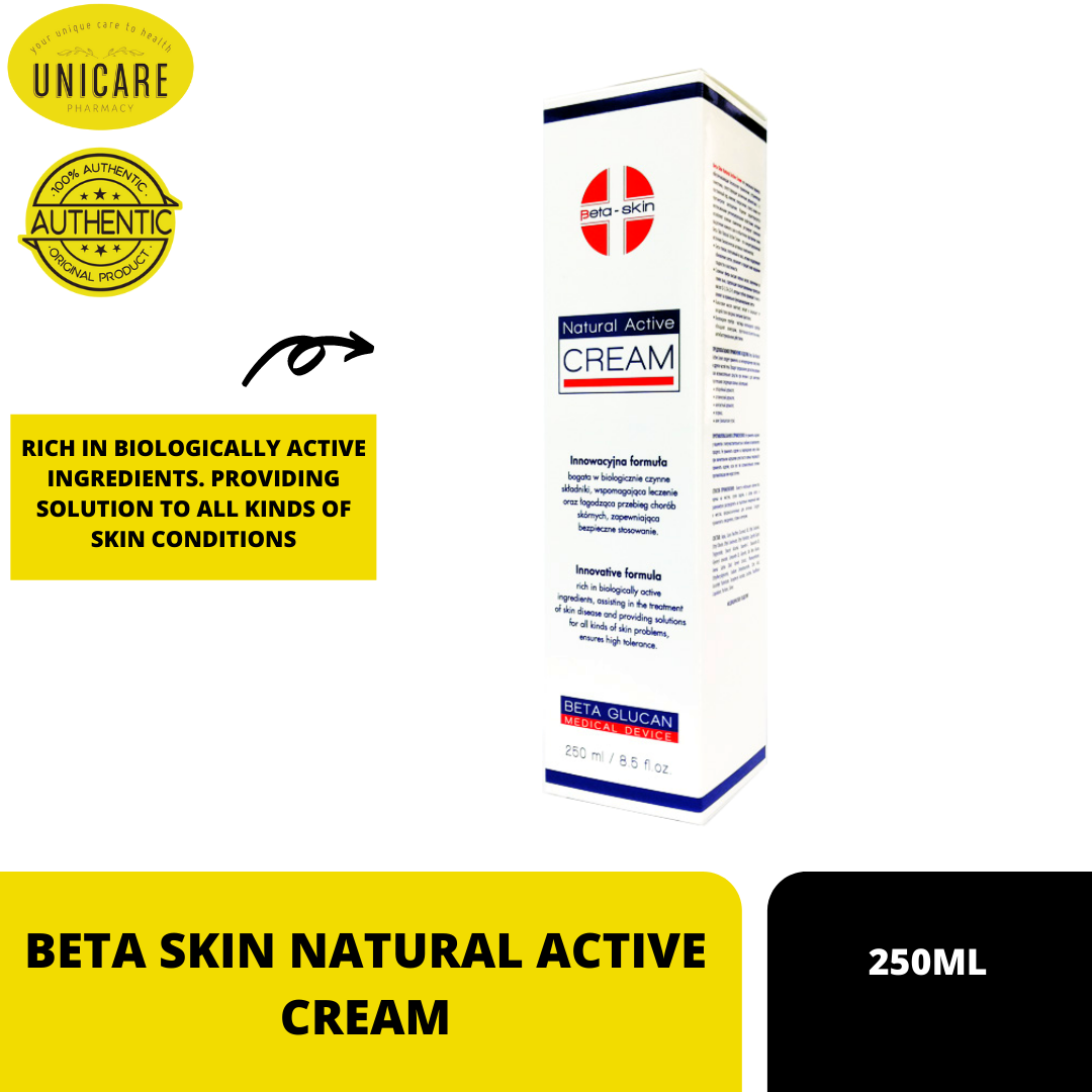 BETA SKIN NATURAL ACTIVE CREAM (250ML) | Lazada