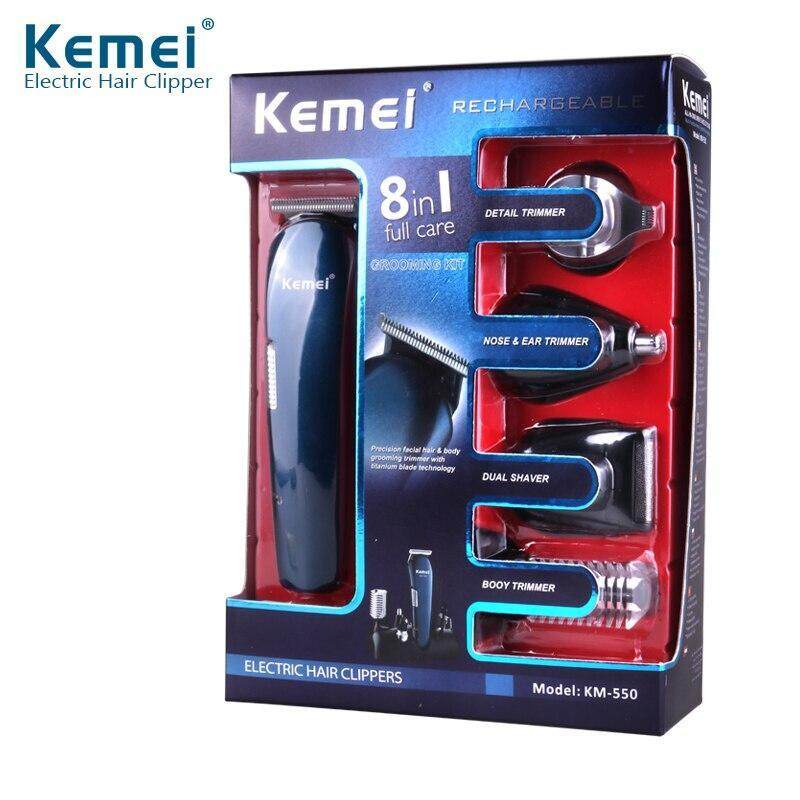 Kemei KM-550 All in 1 Grooming Kit Professional Hair Cutter Beard ...
