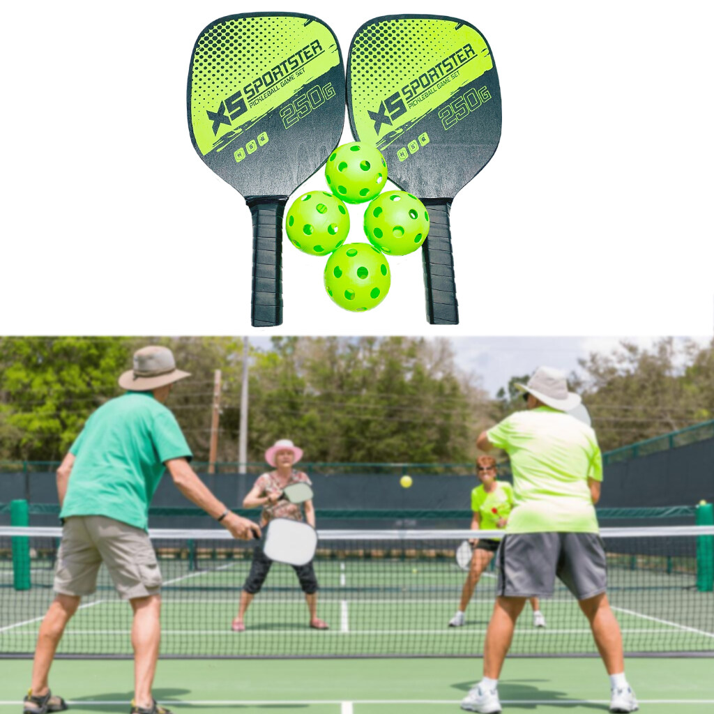 Daywolf Pickleball Paddle Set Includes 2 Pickleball Rackets 4 Balls and ...