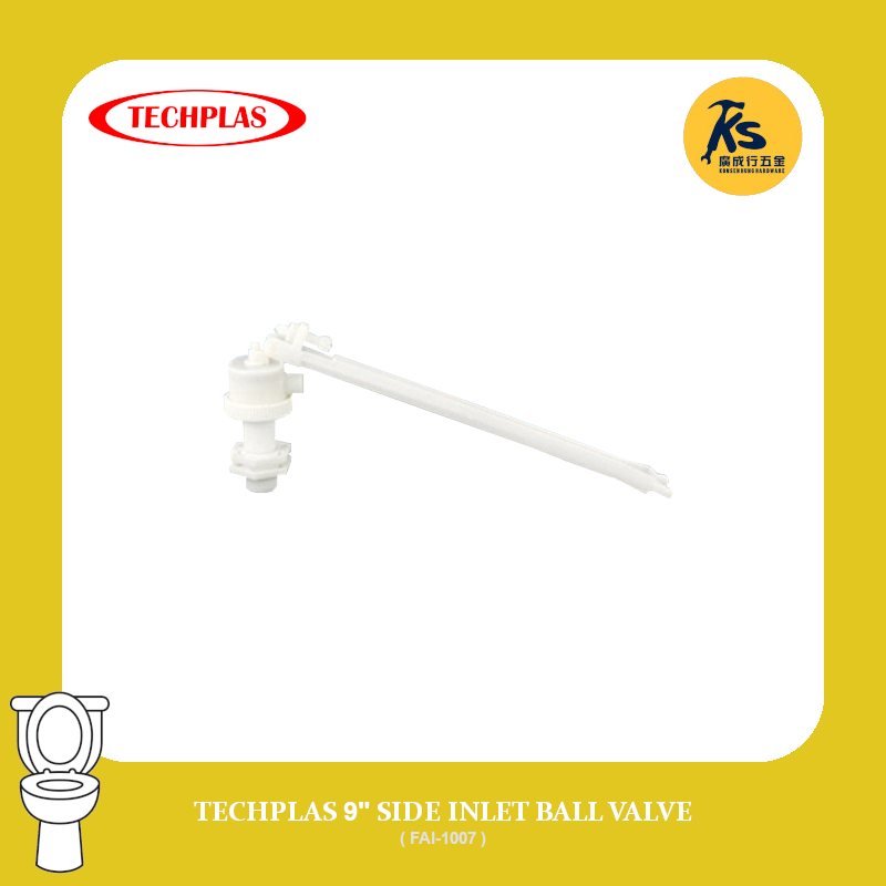 TECHPLAS 9" Side Inlet Ball Valve ( FAI-1007 ) | Lazada