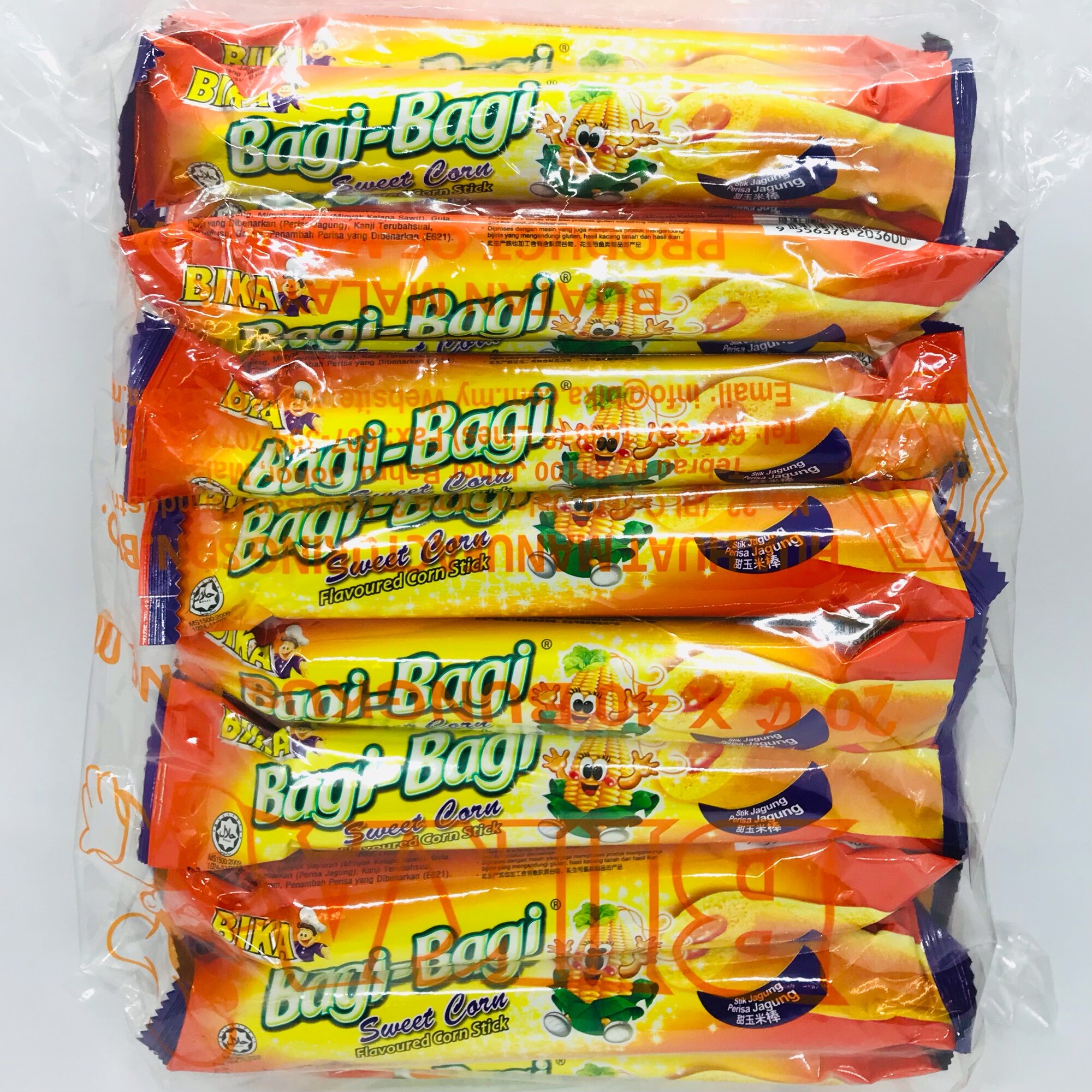 Bika Bagi-Bagi Sweet Corn Stick 甜玉米棒 10g x 40packets | Lazada