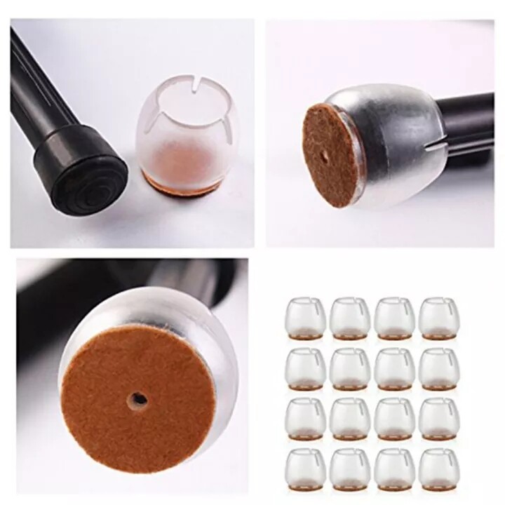 Table Chair Leg Mat Silicone Non-slip Table Chair Leg Caps Foot ...