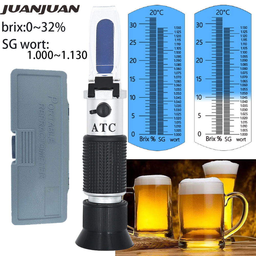 Handheld Alcohol Sugar Refractometer Tester Wine Concentration Meter ...