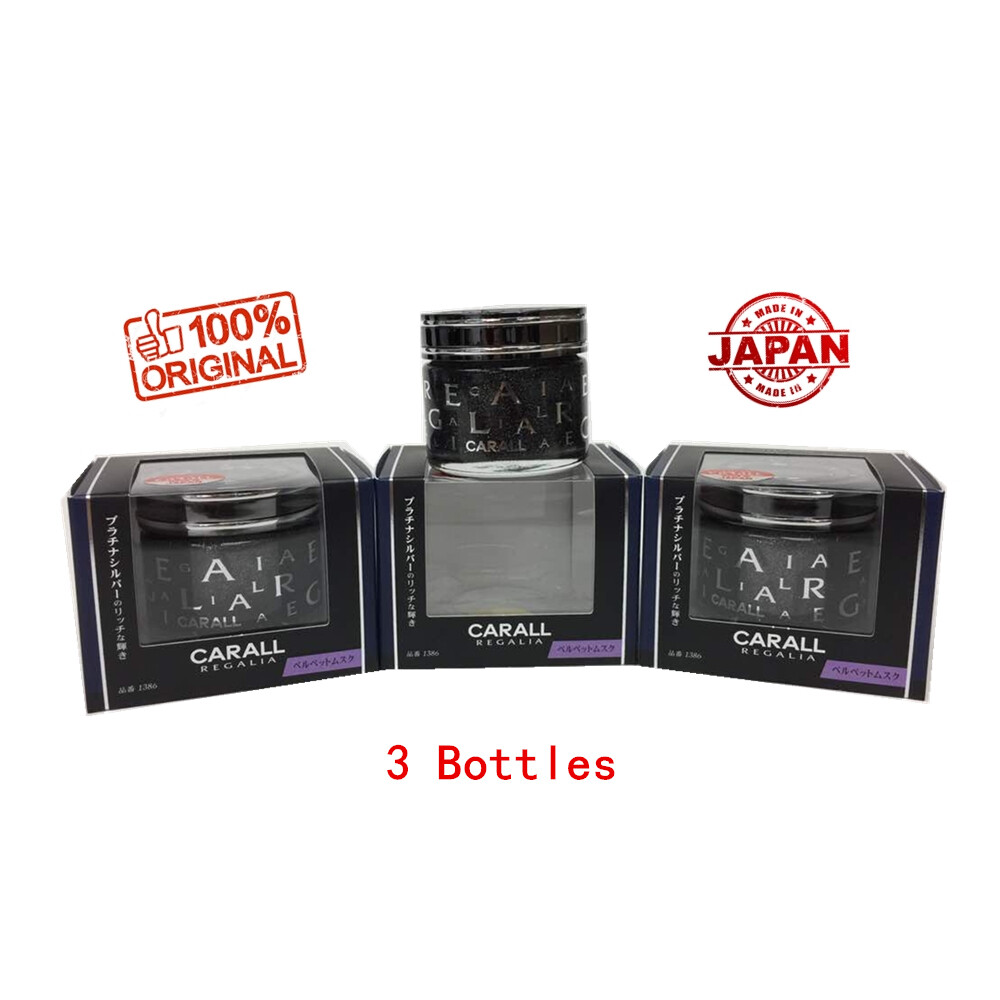 3 X Bottle Carall Regalia Enrich 1386 Velvet Musk Car Air Freshener Perfume-65ml (Genuine, Made ...