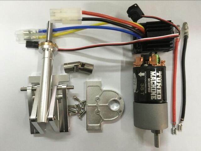 Dumper Truck Lead Screw Clutch Lift Set Motor And ESC For 1/14 Tamiya ...