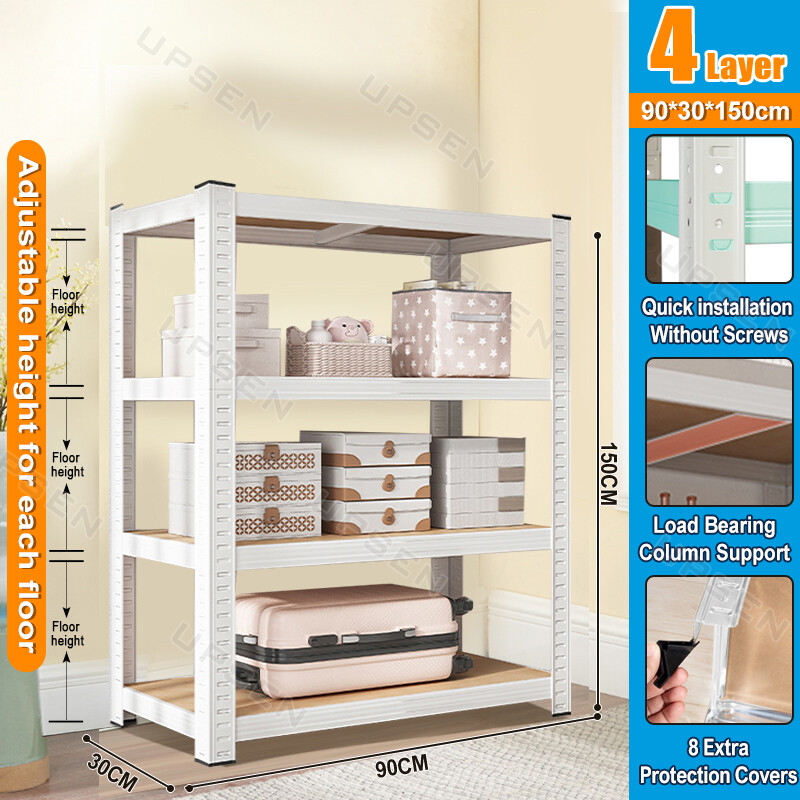 6/5/4/3 Tier Rack Boltless Rack Home Storage Warehouse Store Room ...