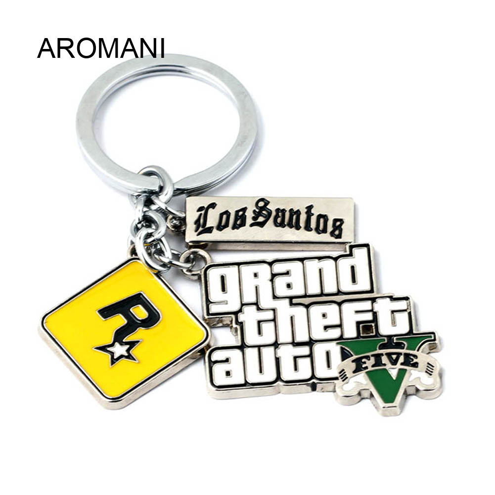 【Ready!】Muti-Pendant Key Holder PS4 Xbox PC Keyfob Game GTA V Auto 5 ...