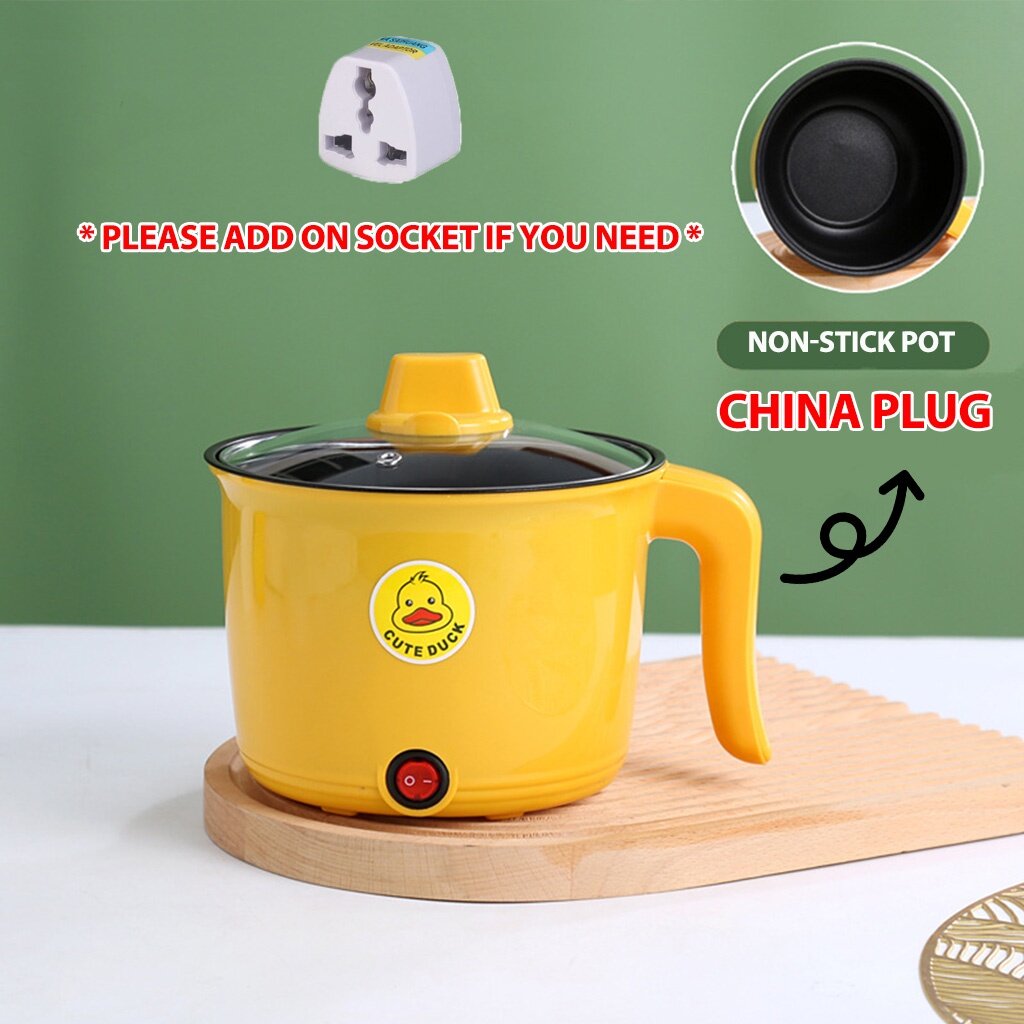 SPS NON STICK ELECTRIC MINI POT WITH STEAMER/ MINI COOKER/CERAMIC ...