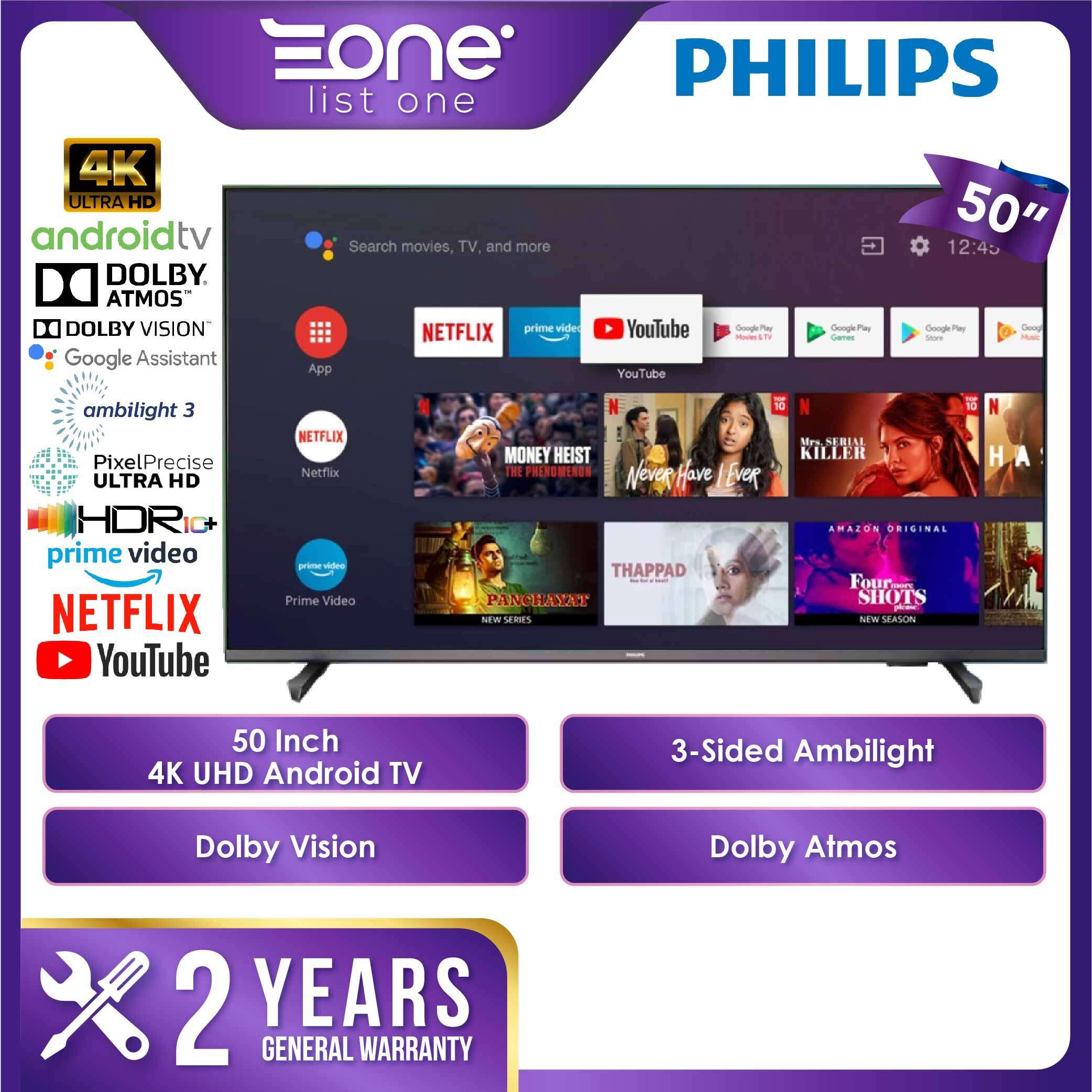 【Installation】Philips 50 Inch 4K UHD Android TV 50PUT7906 | 3-Sided ...