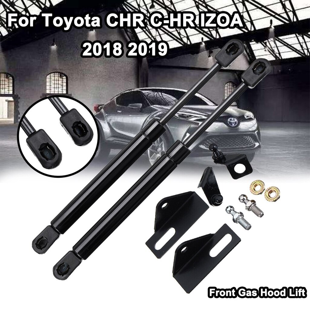 Pure Black Gas Struts for Isuzu MUX MU-X (RF10,RF20) 2013-2019 Bonnet ...