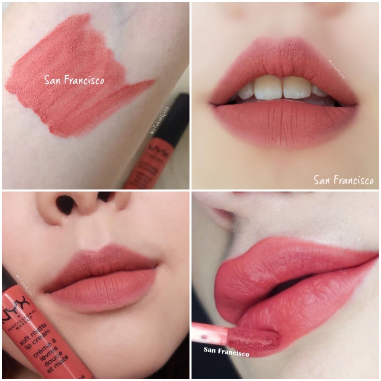 ลิปสติก NYX รองรับการกระแทกเนื้อนิ่ม SMLC 60 LEON Cannes สีชานมยุโรปและ ...