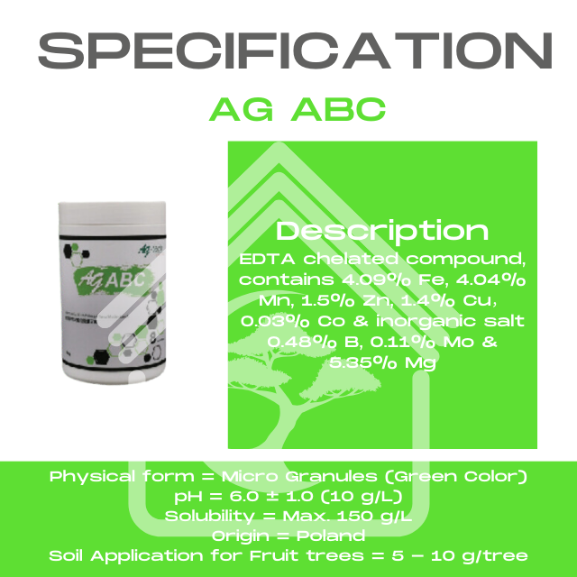 [1kg] Ag-Tech EDTA Chelated Fe Mn Zn Cu ABC Hibor Molybate Fertigation ...