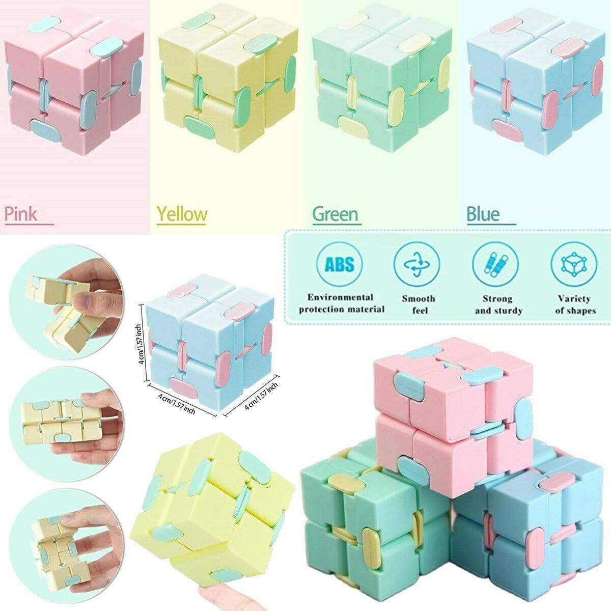 Kids Gift Sensory Infinity Cube Fidget Stress Toy Game For Anxiety ...