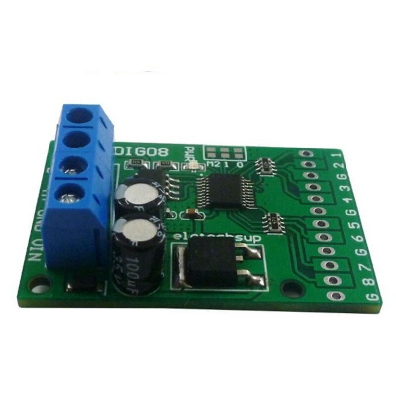 8Ch Input/Output Digital Switch TTL LvTTL CMOS RS485 IO Control Module Modbus Rtu Board for PLC ...