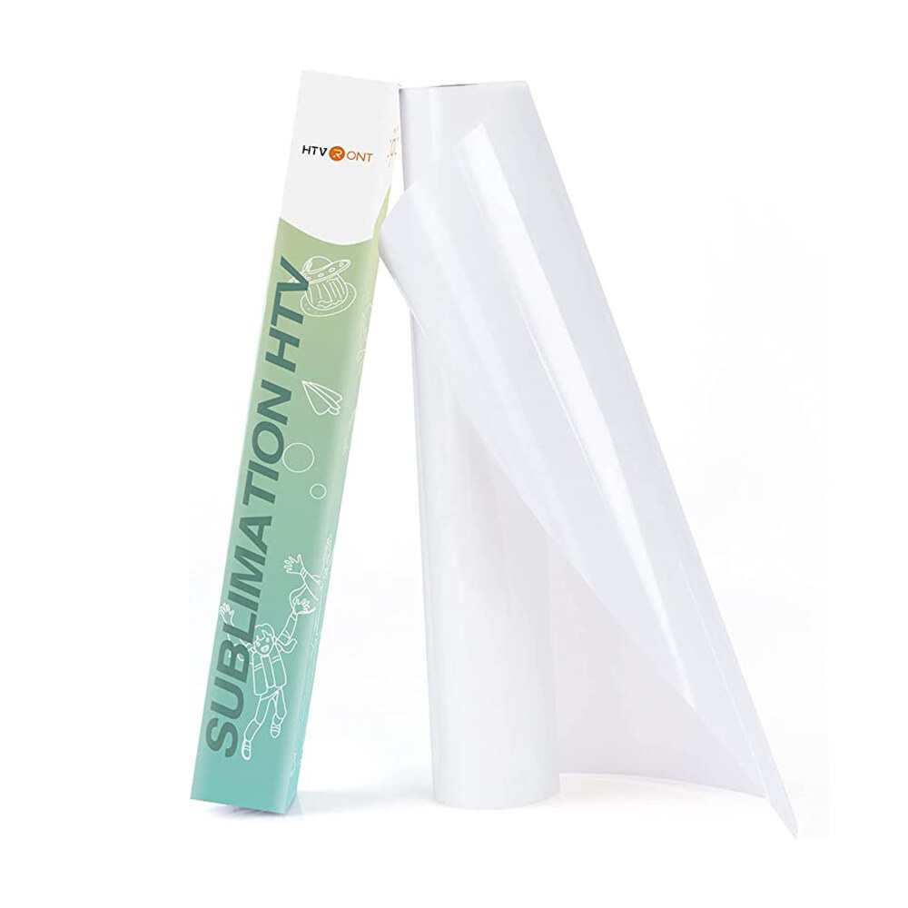 HTVRONT Clear HTV Vinyl for Sublimation 12" x 5FT Upgraded Matte ...