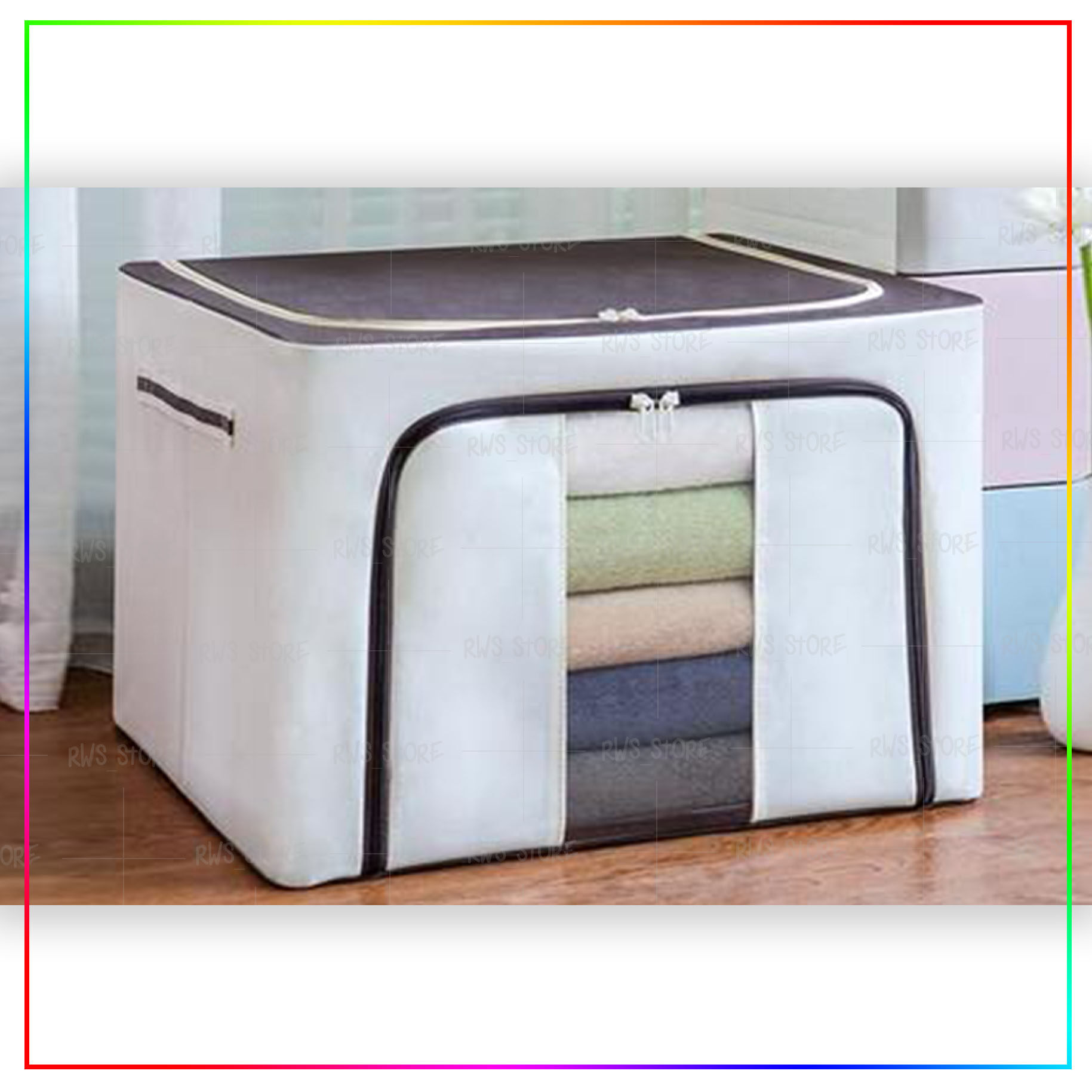 Foldable Steel Frame Storage Box 可折叠钢架收纳箱 | Lazada