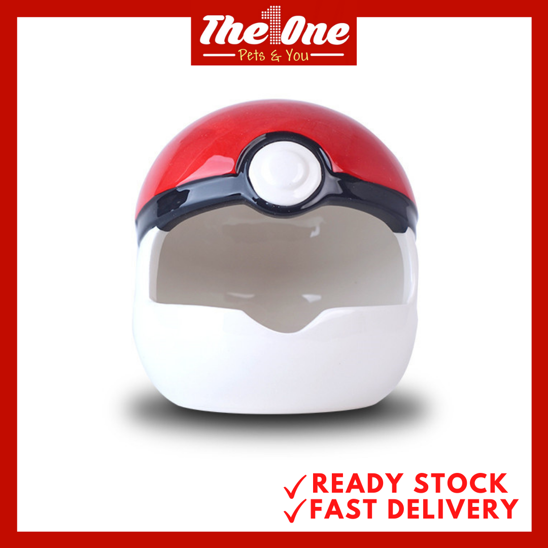 Pokeball Ceramic Hamster Hideout Syrian House Hedgehog House | Lazada