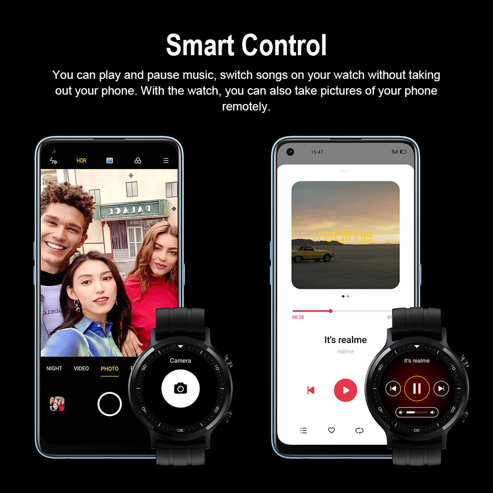 Realme Watch S Smart Watch 16 Sports Modes Fitness Watch Real-time ...