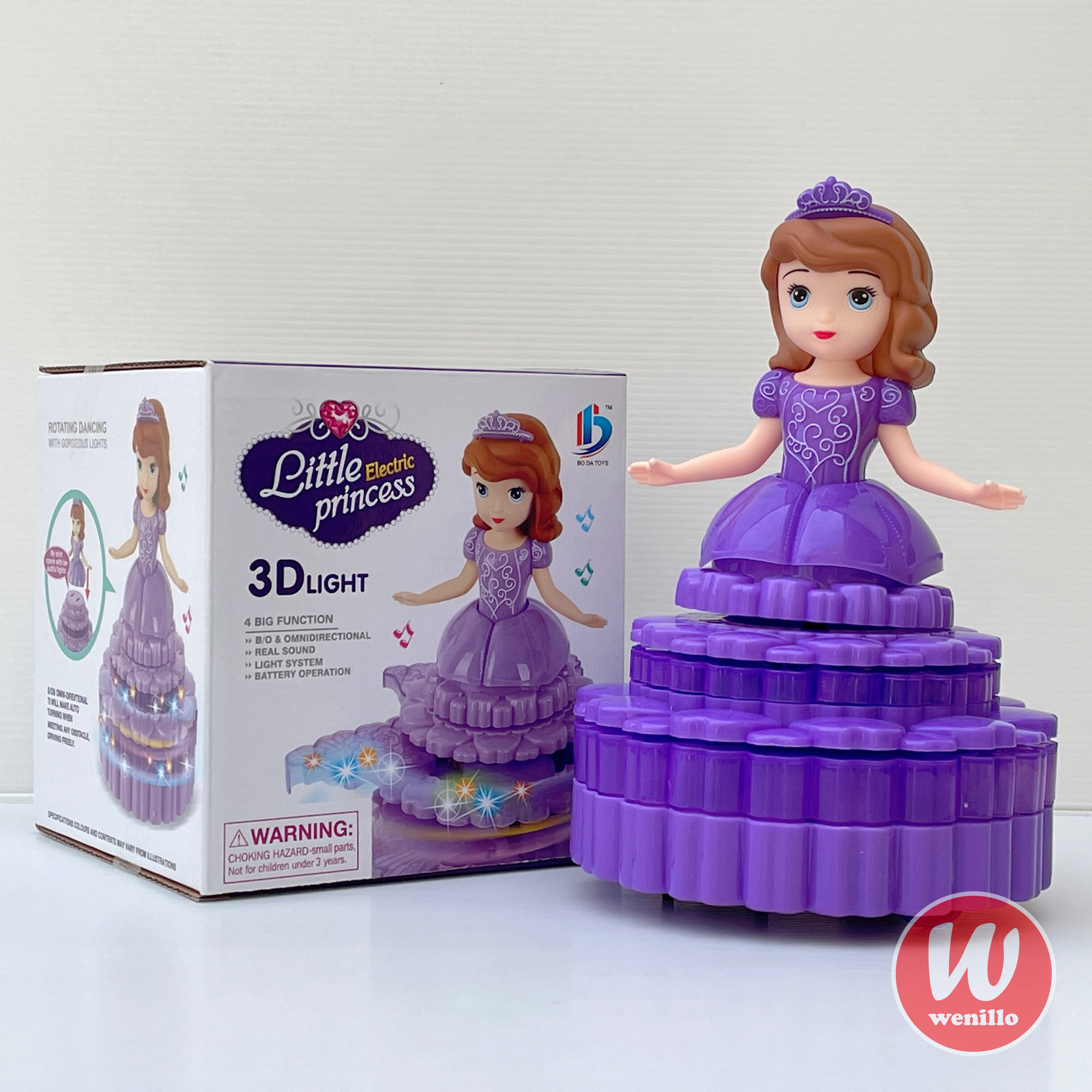 Electric Little Princess Toy with 3D Light (Flashing, Dancing and ...