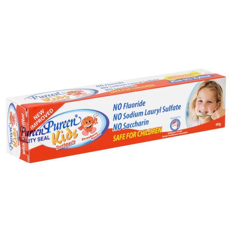 PUREEN KIDS TOOTHPASTE (STRAWBERRY) 40 g | Lazada