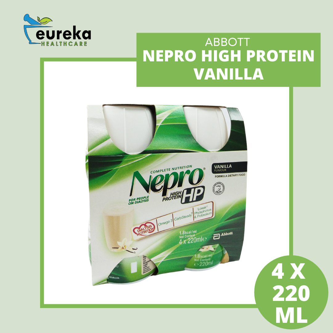 NEPRO HIGH PROTEIN HP 220ML X 4 VANILLA FLAVOUR | Lazada