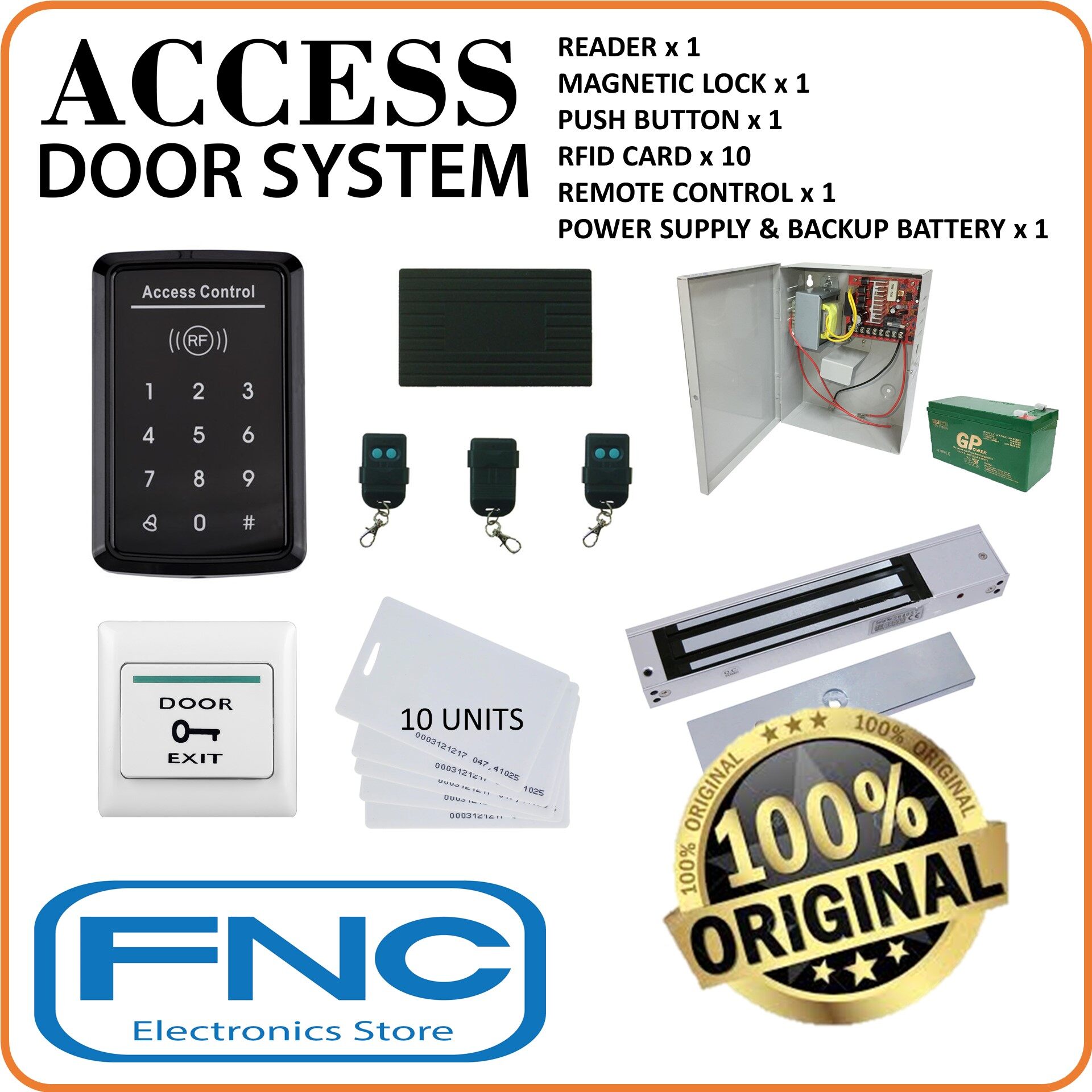 Door Access T20 Control System Electromagnetic Lock (EM-LOCK) Package ...