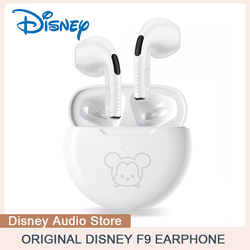 Original Disney F9 Bluetooth Wireless Earphone Super Bass 9D HIFI Sound ...