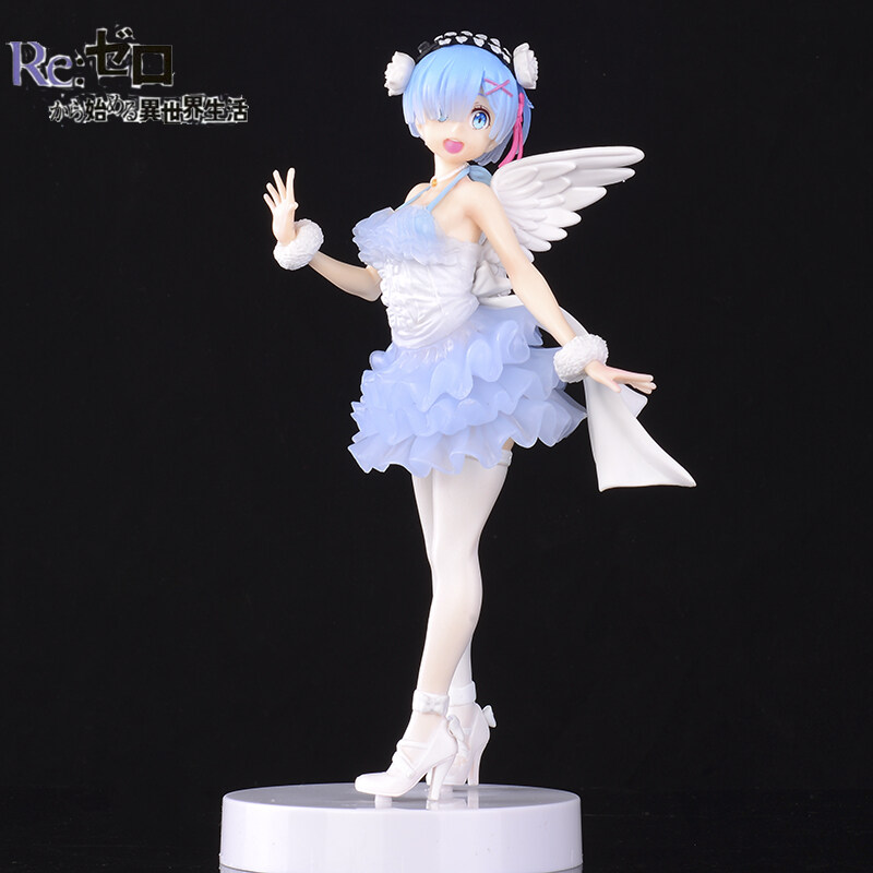Rezero Starting Life in Another World Rem Angel Figure Ram Evil Figure ...