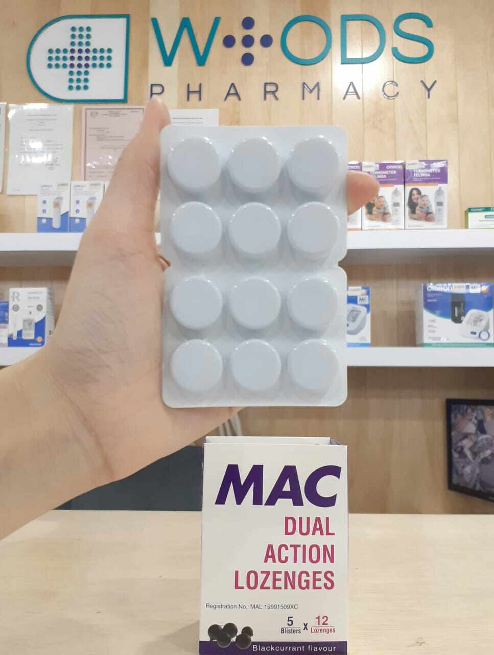 WOODS PHARMACY MAC DUAL ACTION LOZENGES BLACKCURRANT FLAVOUR | Lazada