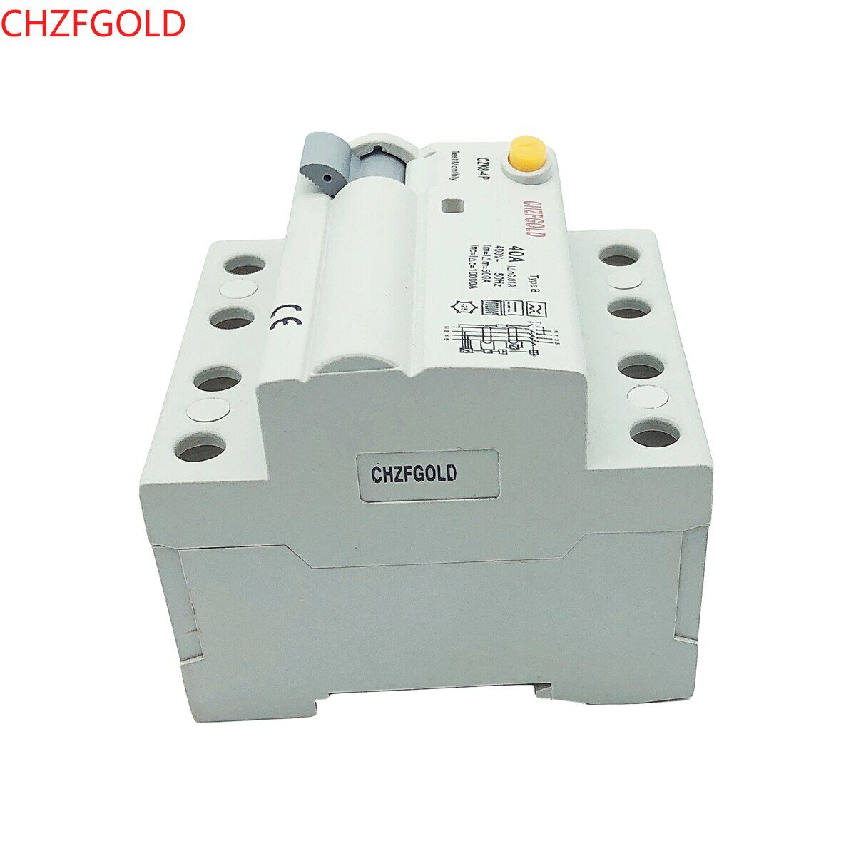 ใหม่ CHZFGOLD Type B RCCB 63A 4เสา ELCB Earth Leakage Circuit Breaker ...