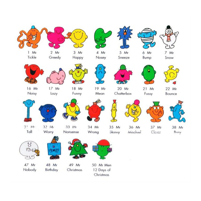 Mr Men: The Complete Collection Box Set (50 Books) - Shen Zhen Fan ...