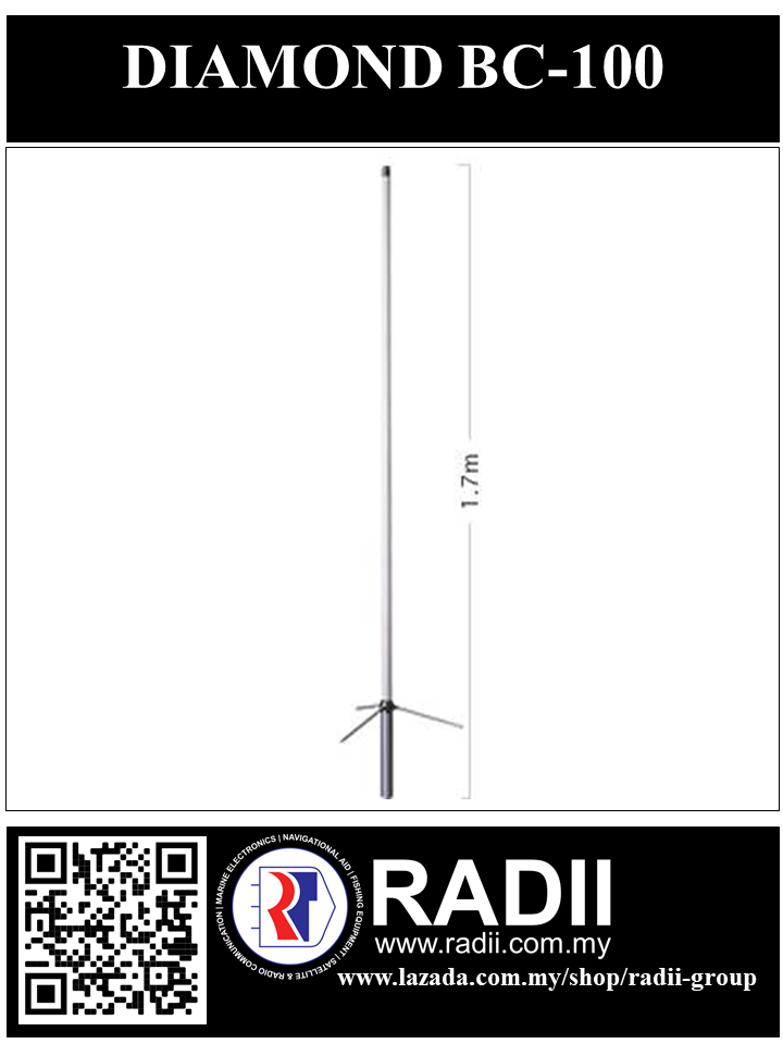 Diamond Fixed Station Antenna BC-100 | Lazada