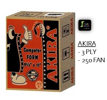 AKIRA 3Ply (250 / 270 / 500Fans) NCR Paper Computer Form (All White ...