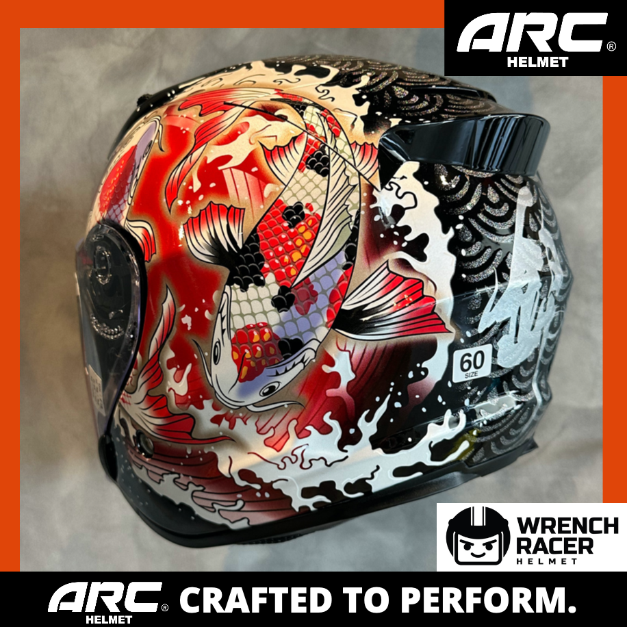 Helmet ARC XR Koi / ARC YF Koi / Visor ARC XR | Lazada