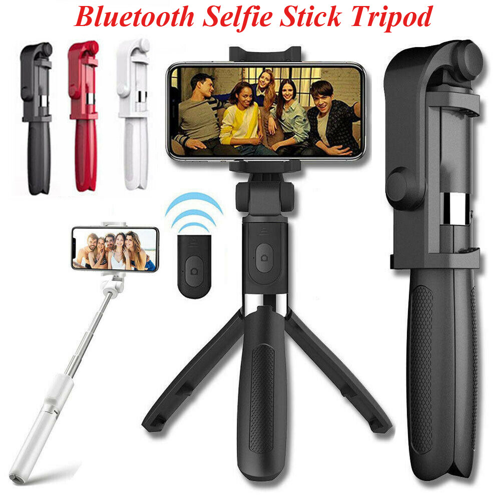 360° Bluetooth Selfie Stick Shutter Tripod Monopod Remote Control Stand