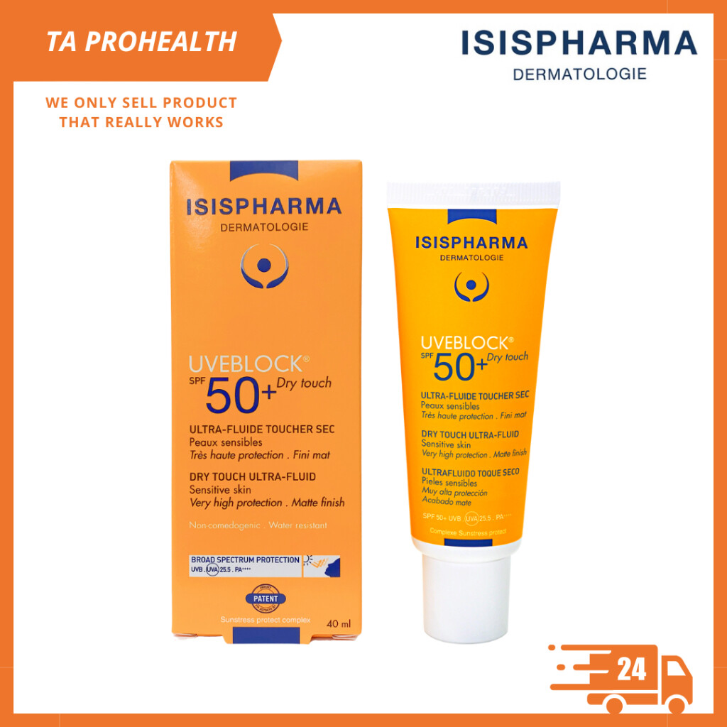 Isispharma Dry Touch Ultra Fluid SPF50+ 40ml | Lazada