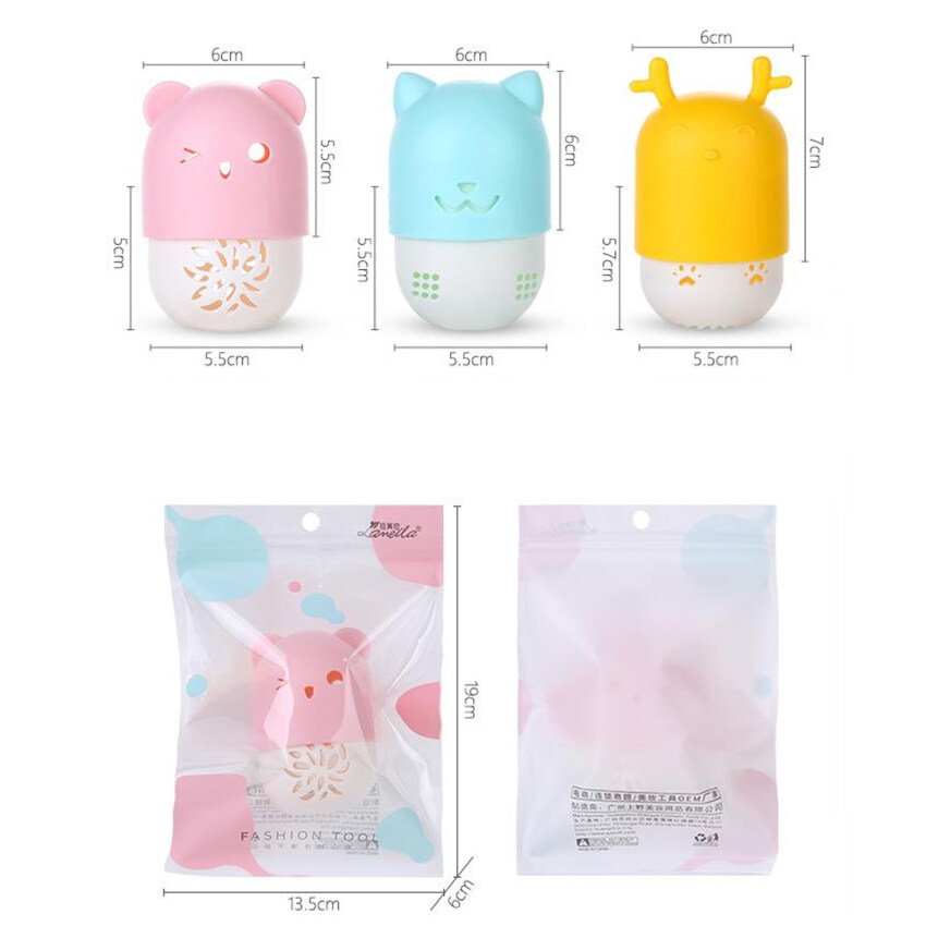 Beauty Powder Puff Box Blender Holder Sponge Makeup Egg Drying Case ...
