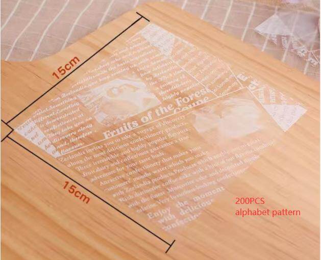 [HOT W] Wrapping Paper Sheet Cake Cellophane Wrapping Cookie Bag PE ...