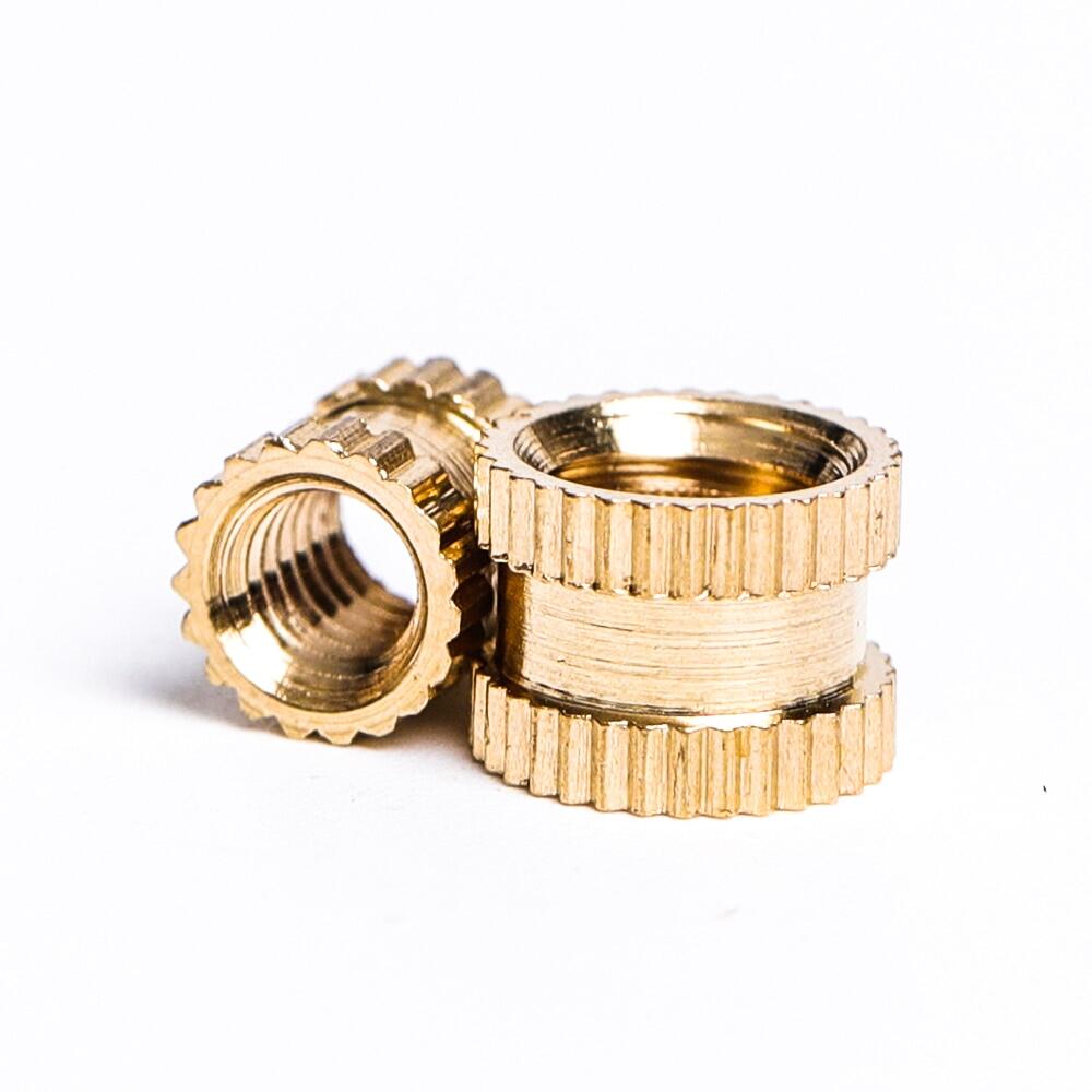 10/25/50/100 Pcs Brass Knurl Insert Nut M2 M2.5 M3 M4 M5 M6 Female Thread Copper Molding Knurled ...