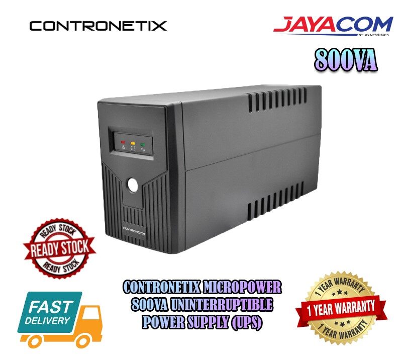 CONTRONETIX MICROPOWER 800VA UNINTERRUPTIBLE POWER SUPPLY (UPS) | Lazada