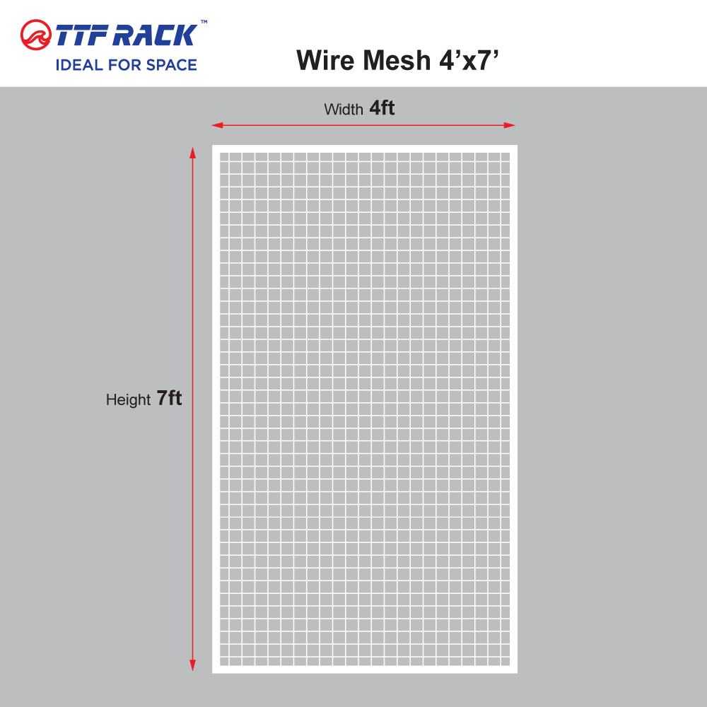 TTF Rack™ (WIRE MESH) Wire Display Netting Frame Multifunctional Iron ...
