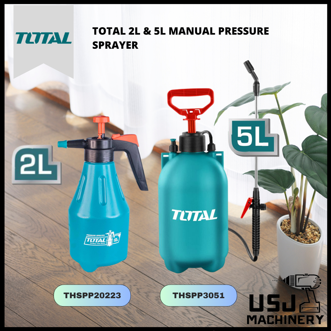TOTAL 2Litres & 5Litres HEAVY DUTY Chemical Pressure Sprayer For ...