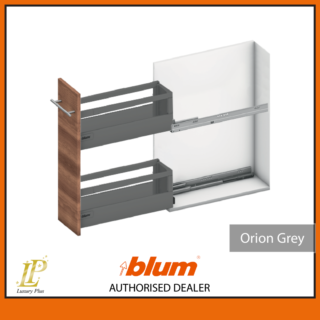 BLUM SPACE TWIN Drawer with TANDEMBOX S2 + S2 (FULL SET) | Lazada