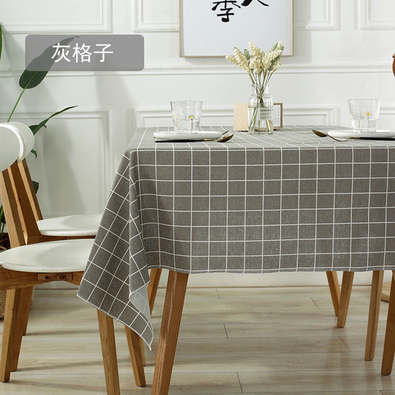 Tablecloth Dustproof Rectangle Cotton Table Cover Desk Cloth ...