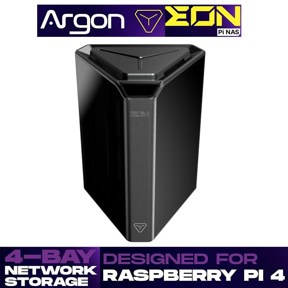 Argon Eon Pi Nas Case 4 Bay Sata Hdd Sdd Network Attached Storage Rtc Aluminum Enclosure Byo Nas 
